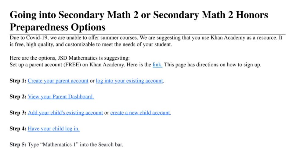 Secondary Mathematics – Jordan Teaching & Learning